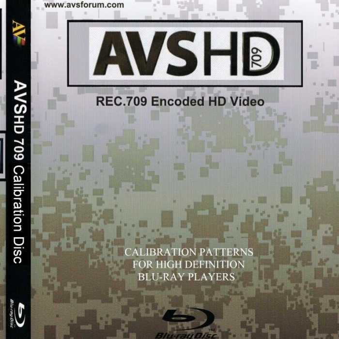 AVS HD 709 Blu-ray Disc Calibration Patterns|Calibration|Calibration Discs
